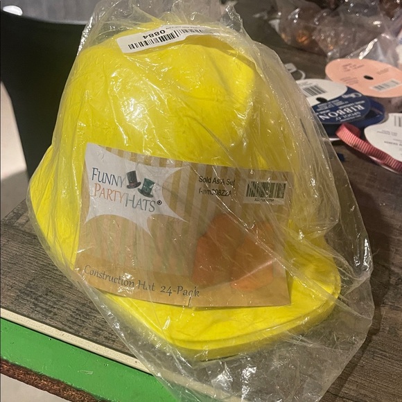 Funny party hats | Party Supplies | Yellow Construction Hat Party ...